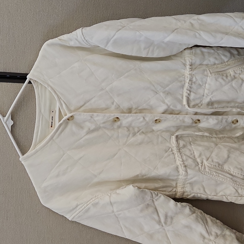 Marine Layer Tiff Quilted Jacket Size Medium - Gem